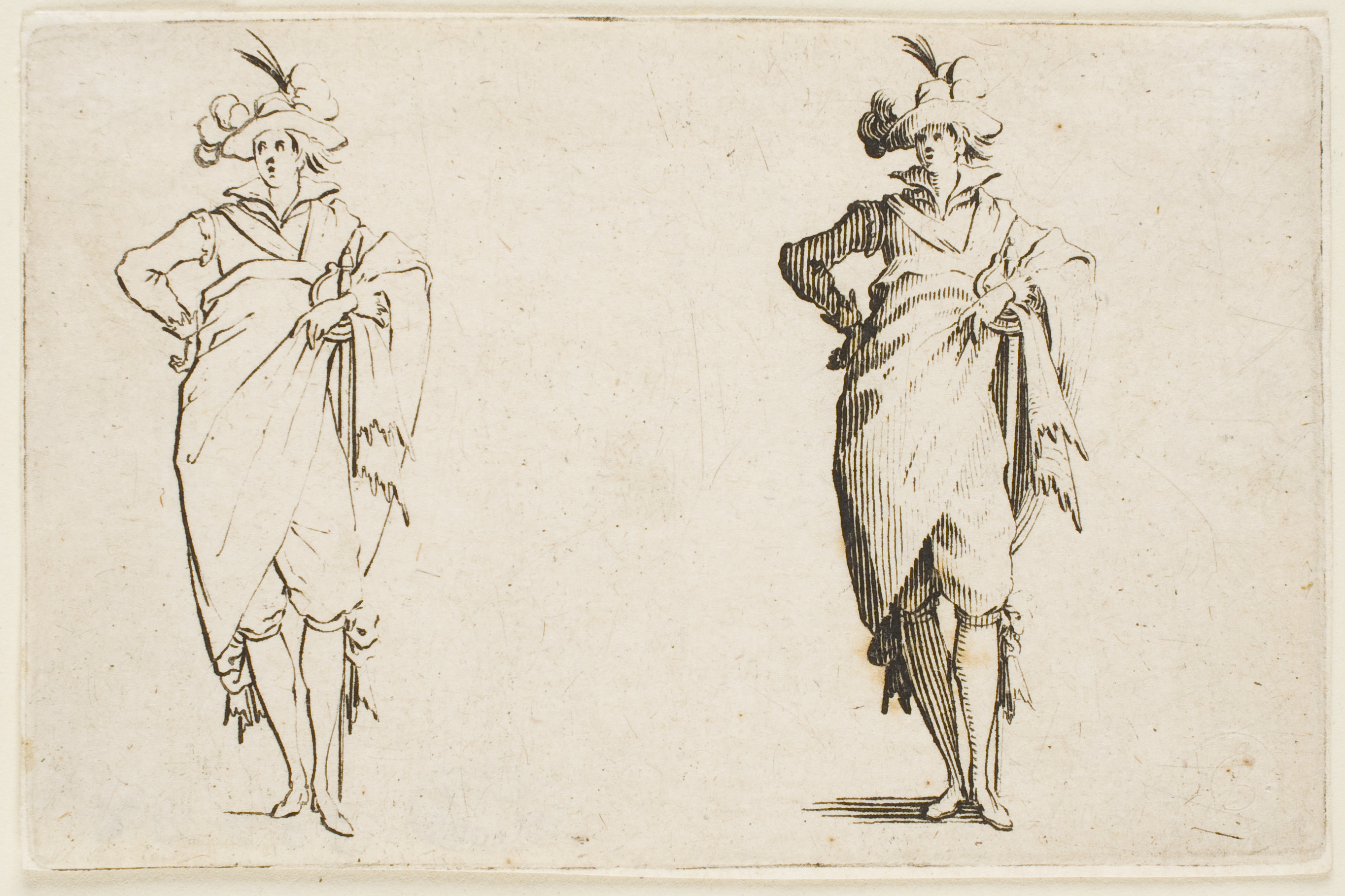 A Gentleman Full Face, Right Hand on Hip, from the series "The Caprices ...