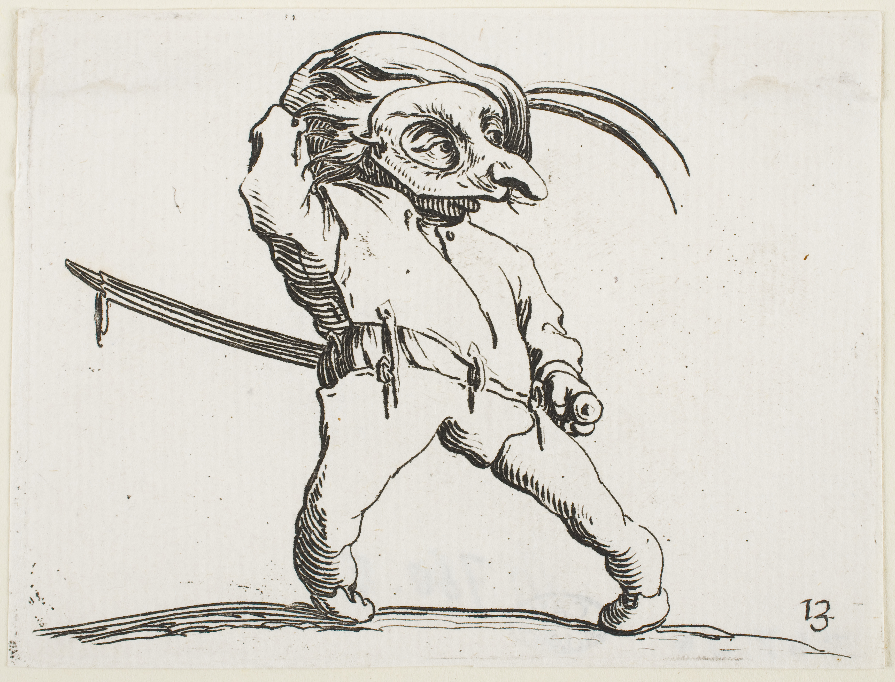 The Masked Man with the Twisted Legs, from the series "The Deformed ...