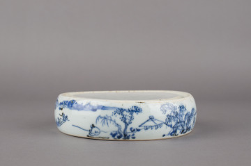 Circular Inkstone with Design of Figures in a Landscape - Saint Louis ...