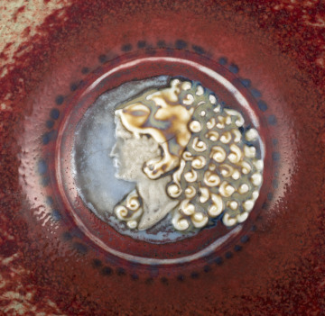 Dish, Hercules with Lion's Mane - Saint Louis Art Museum