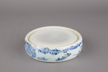 Circular Inkstone with Design of Figures in a Landscape - Saint Louis ...