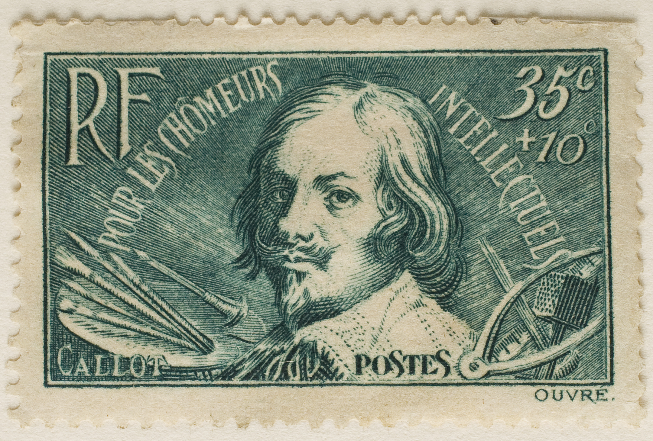 Postage Stamp (Portrait of Jacques Callot) - Saint Louis Art Museum