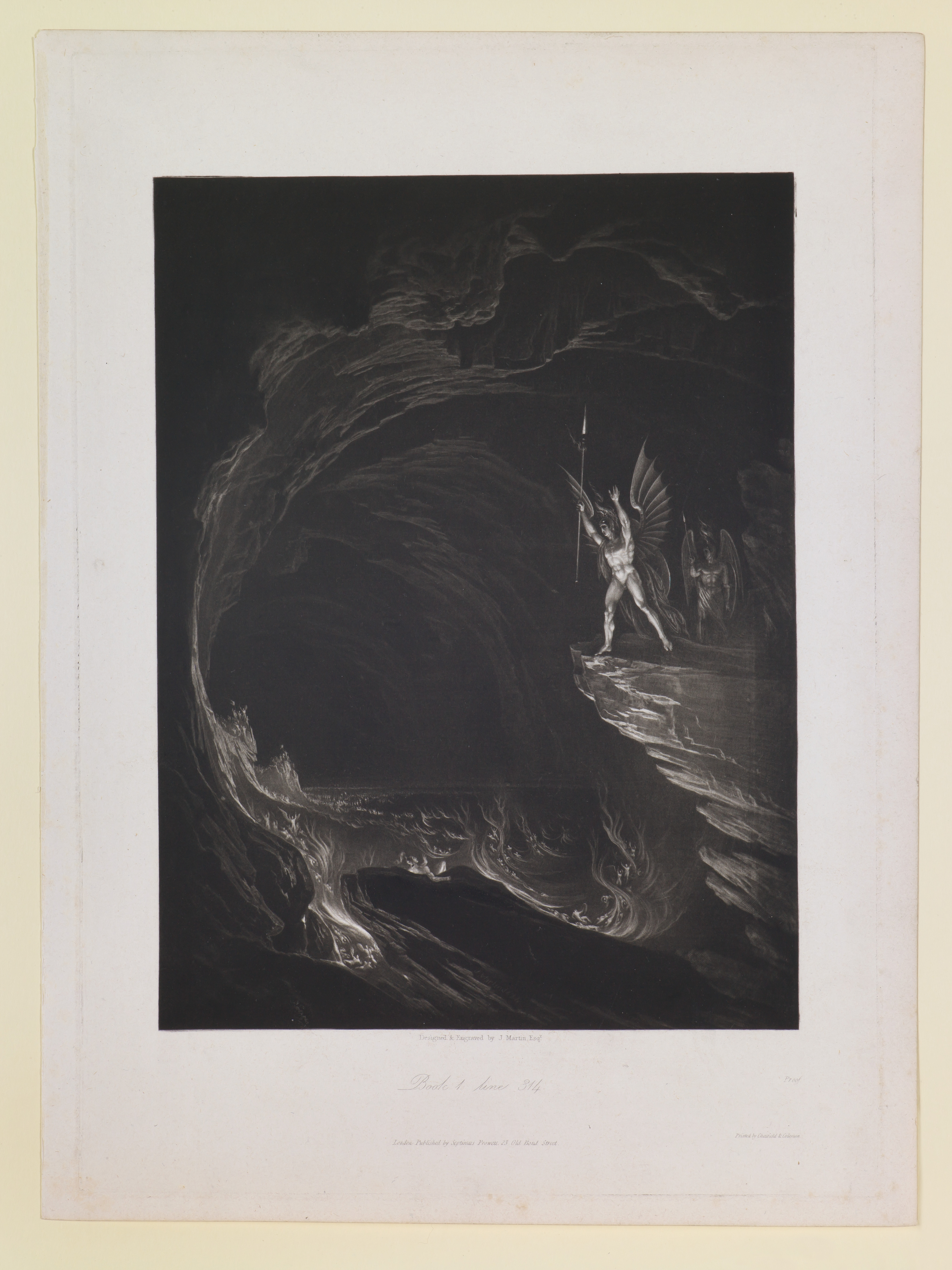 Satan Arousing the Fallen Angels (Book 1, Line 314), from "Paradise ...