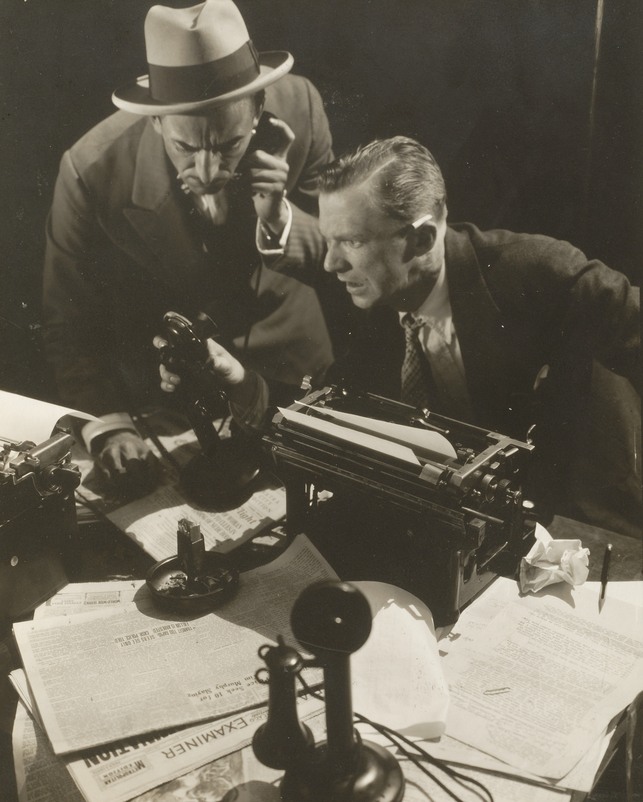 Lee Tracy and Osgood Perkins in 'The Front Page' - Saint Louis Art Museum