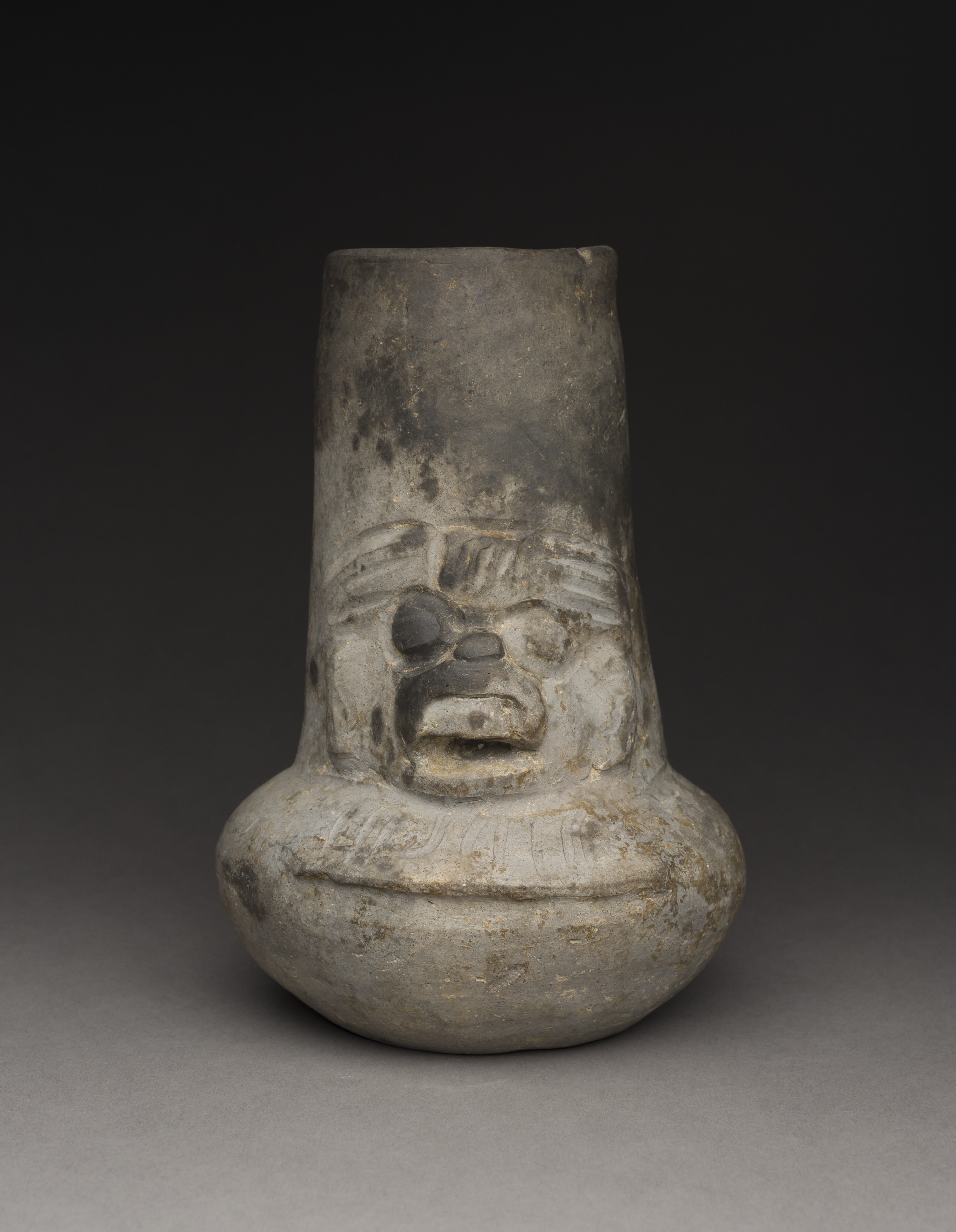 Bottle with Cocijo Mask - Saint Louis Art Museum
