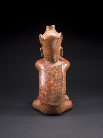 Vessel in the Form of a Seated Drinking Figure - Saint Louis Art Museum