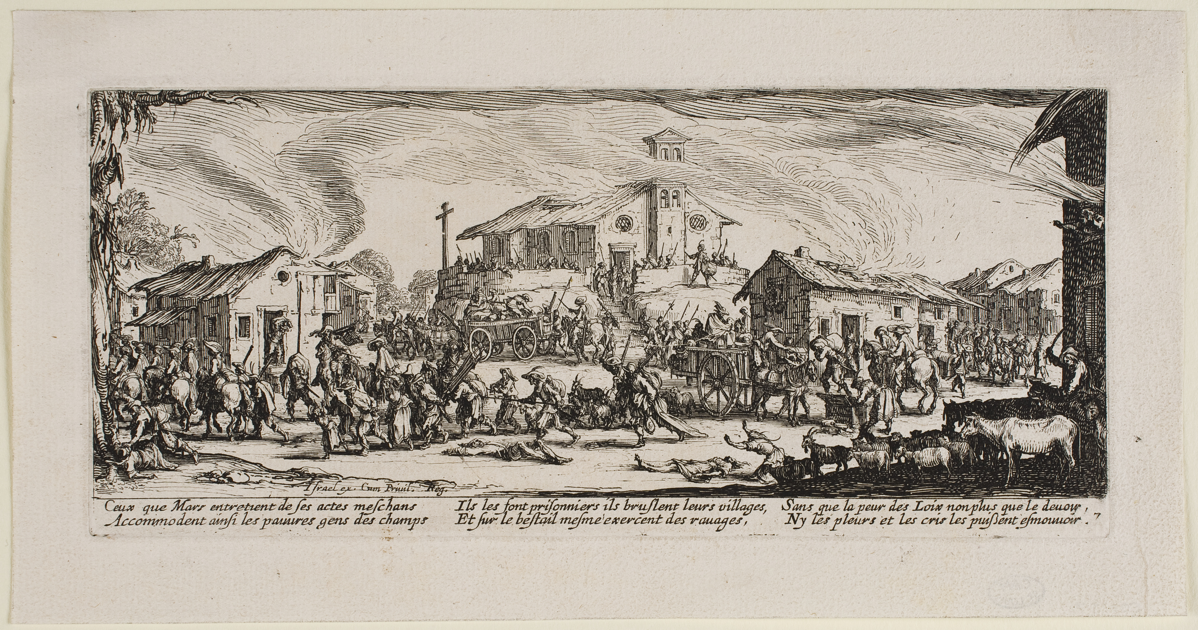 Pillaging and Burning of a Village, number 6 from the series "The ...
