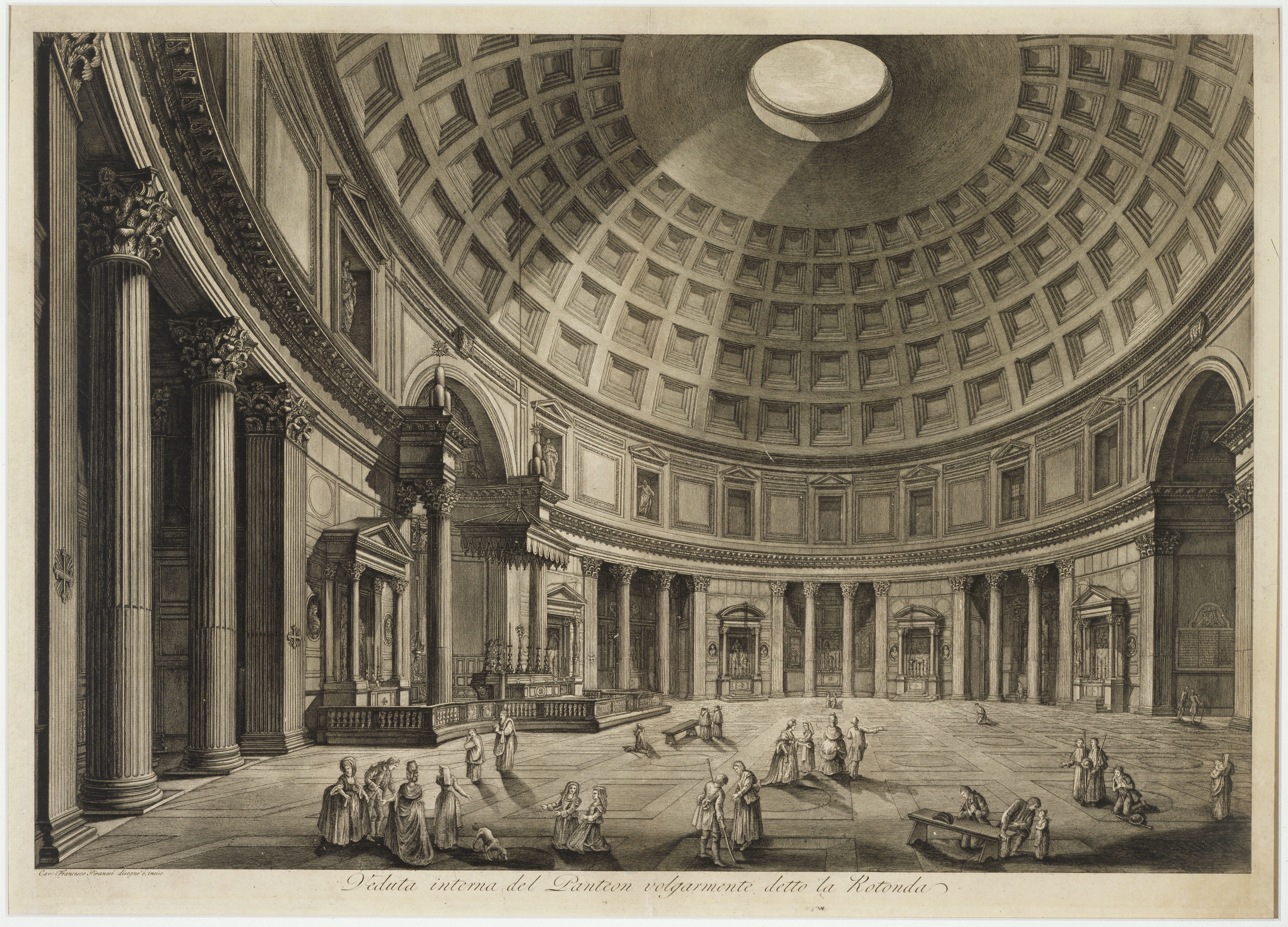 The Pantheon, Interior, from the series "Views of Rome" - Saint Louis ...