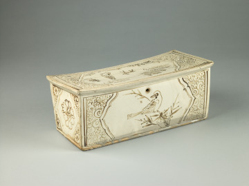 Headrest with Design of Figures in Landscapes, Bird, and Flowers within ...