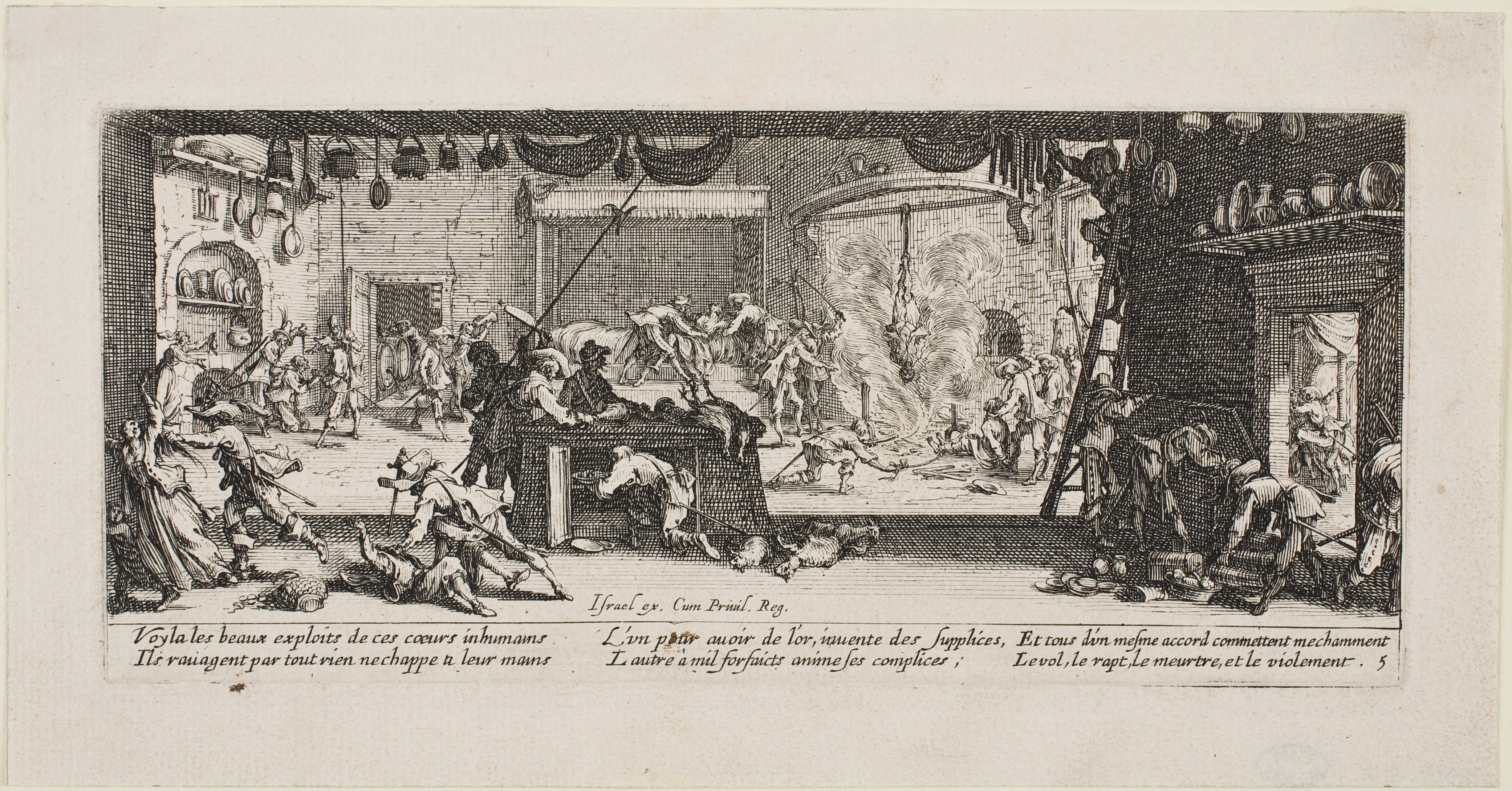 Pillage of a Farm, number 4 from the series "The Miseries and ...
