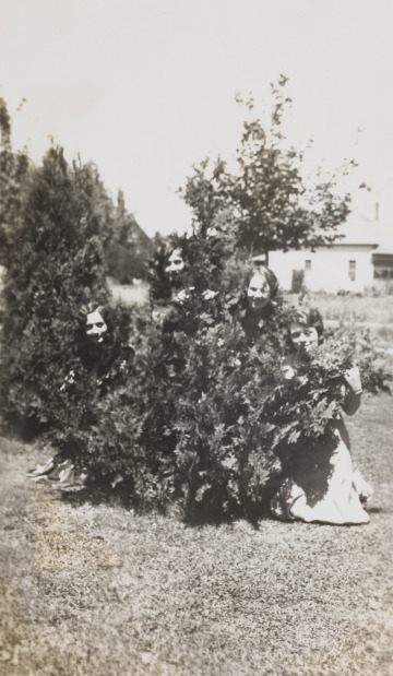 Untitled (Four Women Hiding Behind Bush) - Saint Louis Art Museum