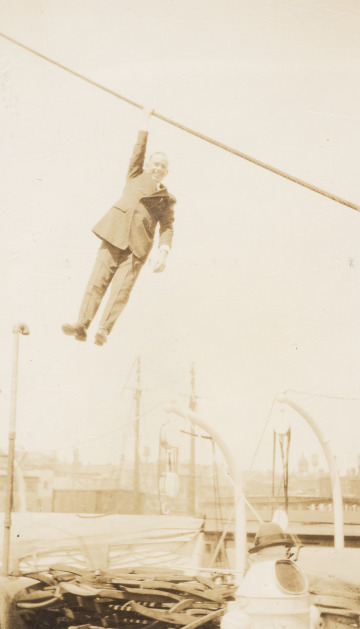 Untitled (Man Hanging From Rope Line) - Saint Louis Art Museum