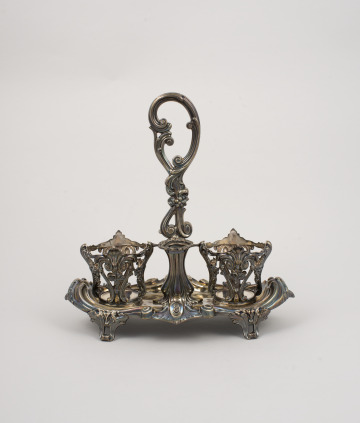 Cruet Frame, Part of Cruet Frame, Bottles and Stoppers - Saint Louis ...