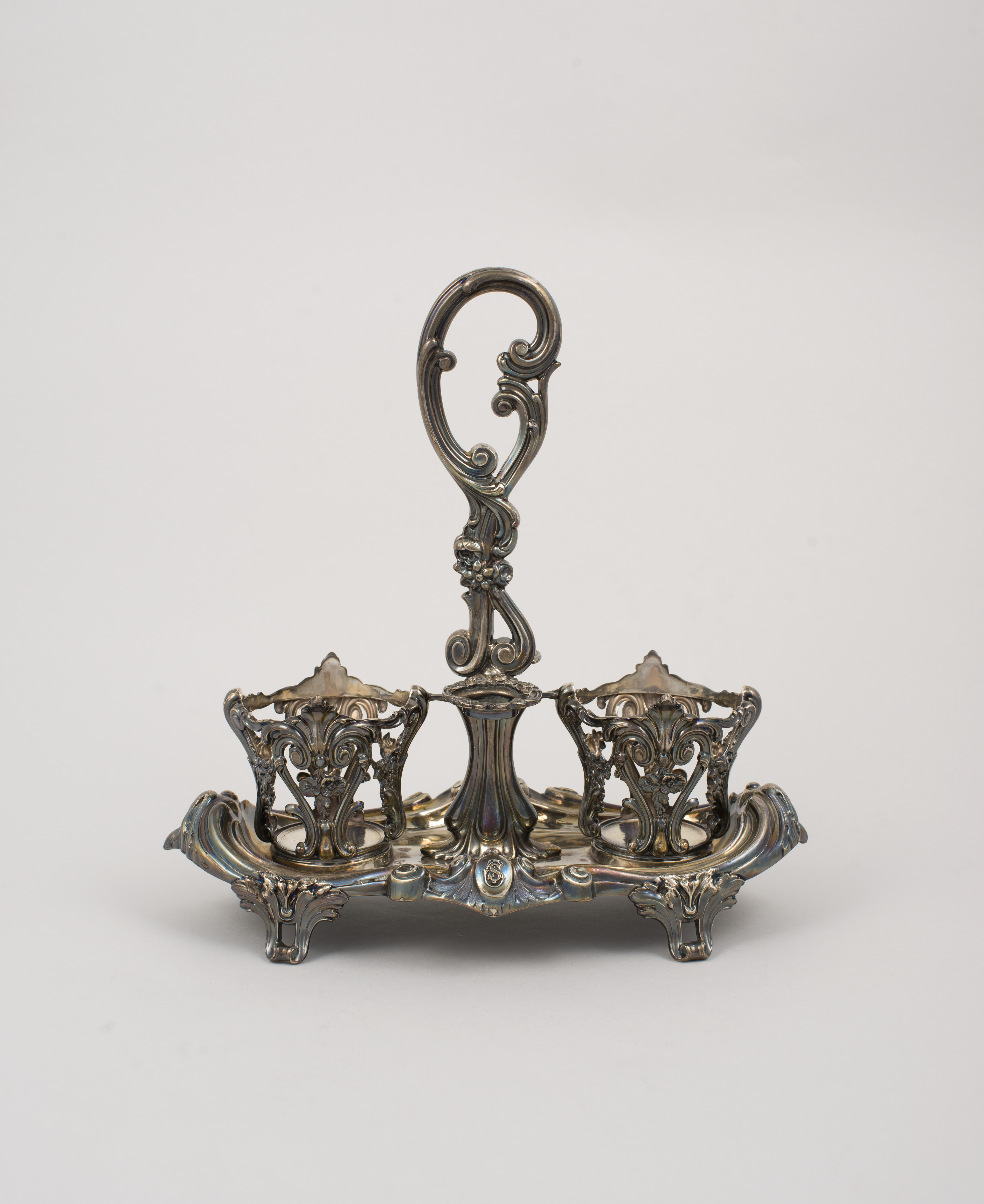 Cruet Frame, Part of Cruet Frame, Bottles and Stoppers - Saint Louis ...