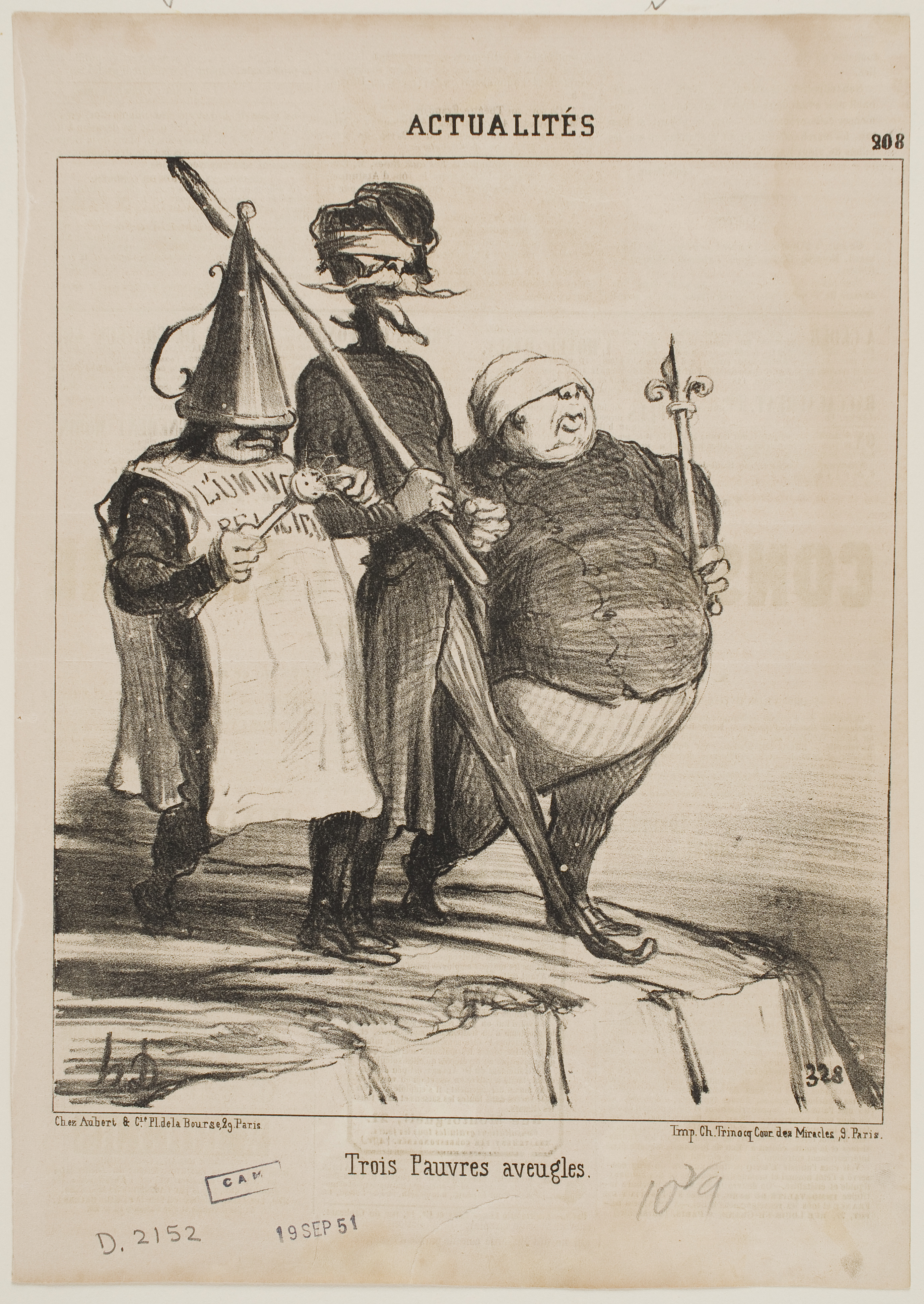 Three poor blind men. - Saint Louis Art Museum