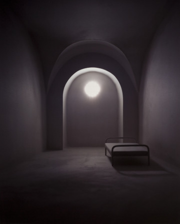 Barrel Vaulted Chamber with Round Window and Cot - Saint Louis Art Museum