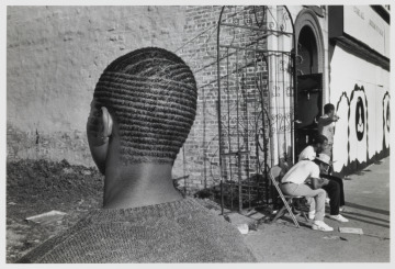 Channel Haircut in front of El Rukn Temple (now demolished), Chicago ...