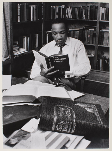 Dr. Martin Luther King, Jr. in the Study of His Home - Montgomery ...